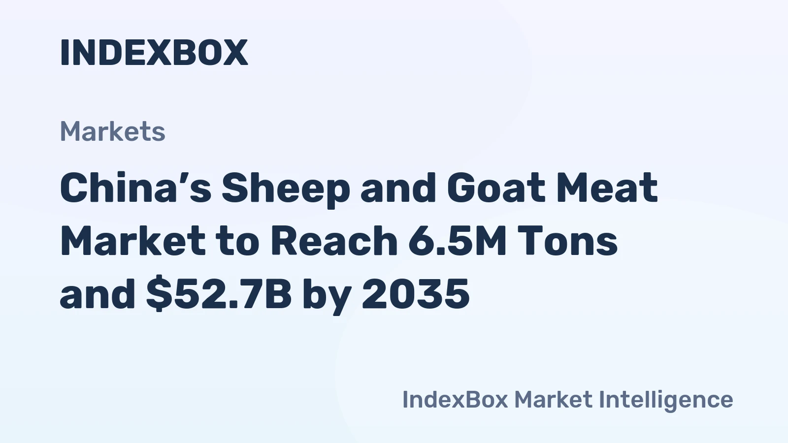 China’s Sheep and Goat Meat Market to Reach 6.5M Tons and $52.7B by 2035