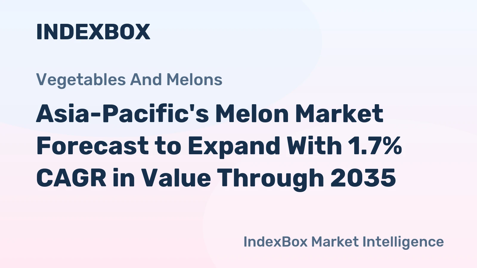 Asia-Pacific's Melon Market Forecast to Expand With 1.7% CAGR in Value Through 2035