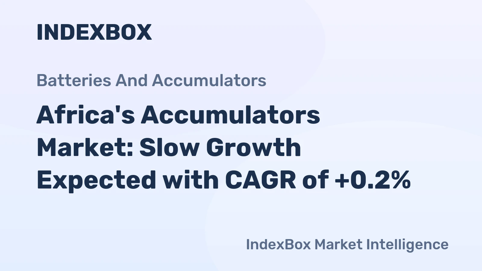 Africa's Accumulators Market: Slow Growth Expected with CAGR of +0.2%