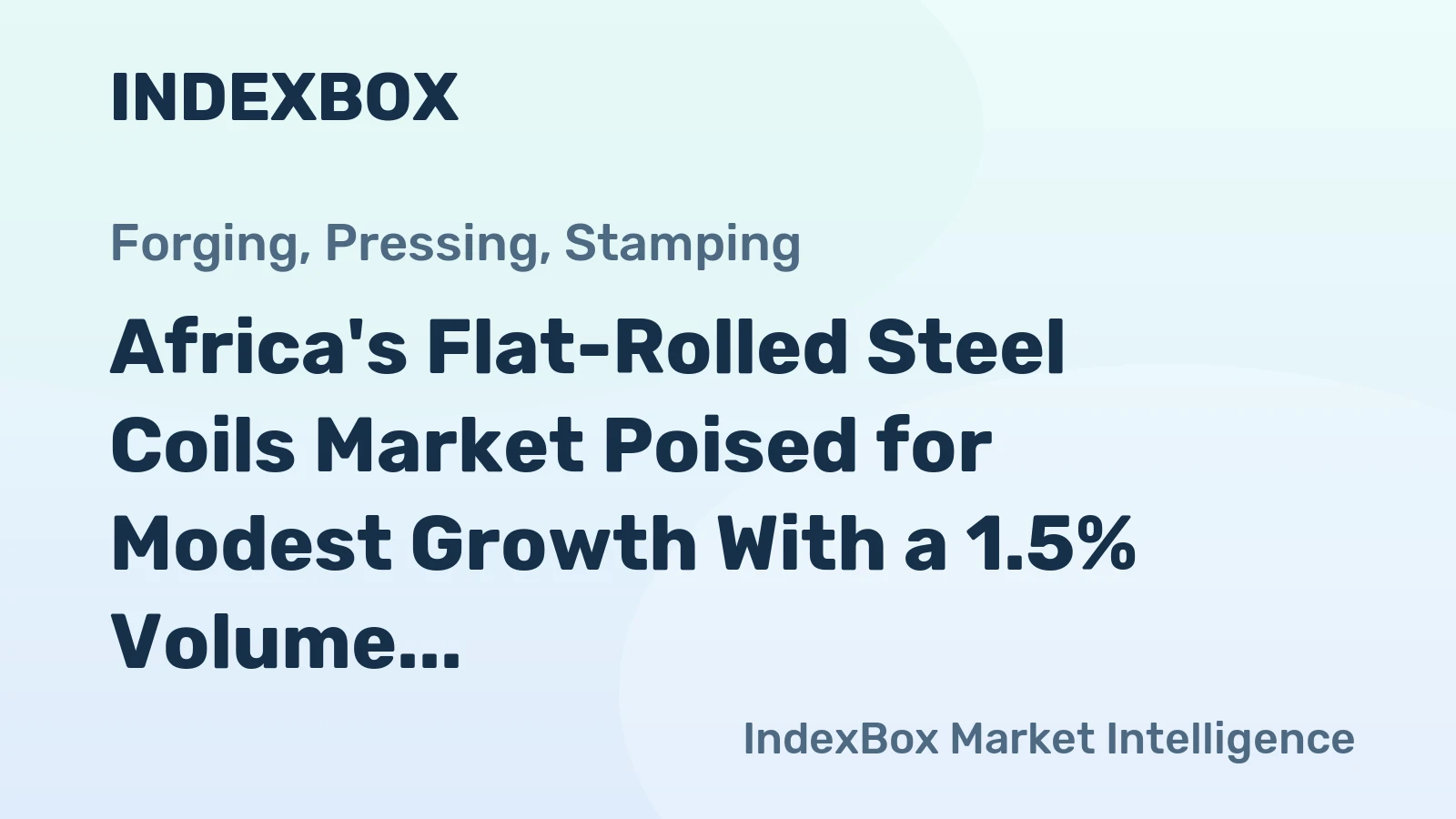 Africa's Flat-Rolled Steel Coils Market Poised for Modest Growth With a 1.5% Volume CAGR Through 2035