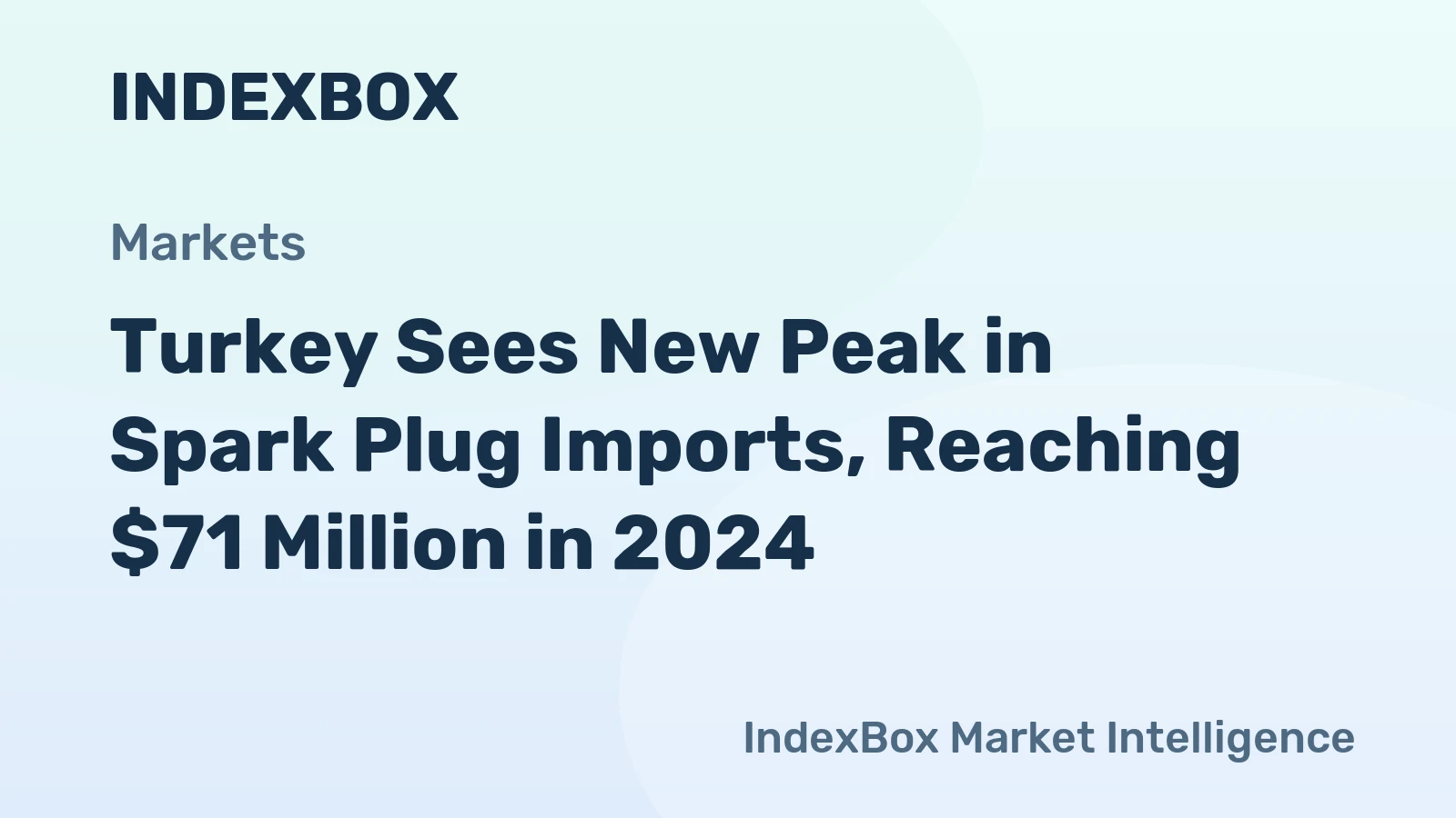 Turkey Sees New Peak in Spark Plug Imports, Reaching $71 Million in 2024