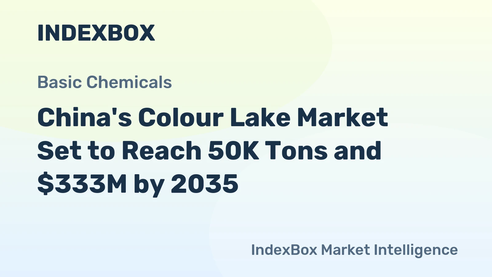 China's Colour Lake Market Set to Reach 50K Tons and $333M by 2035