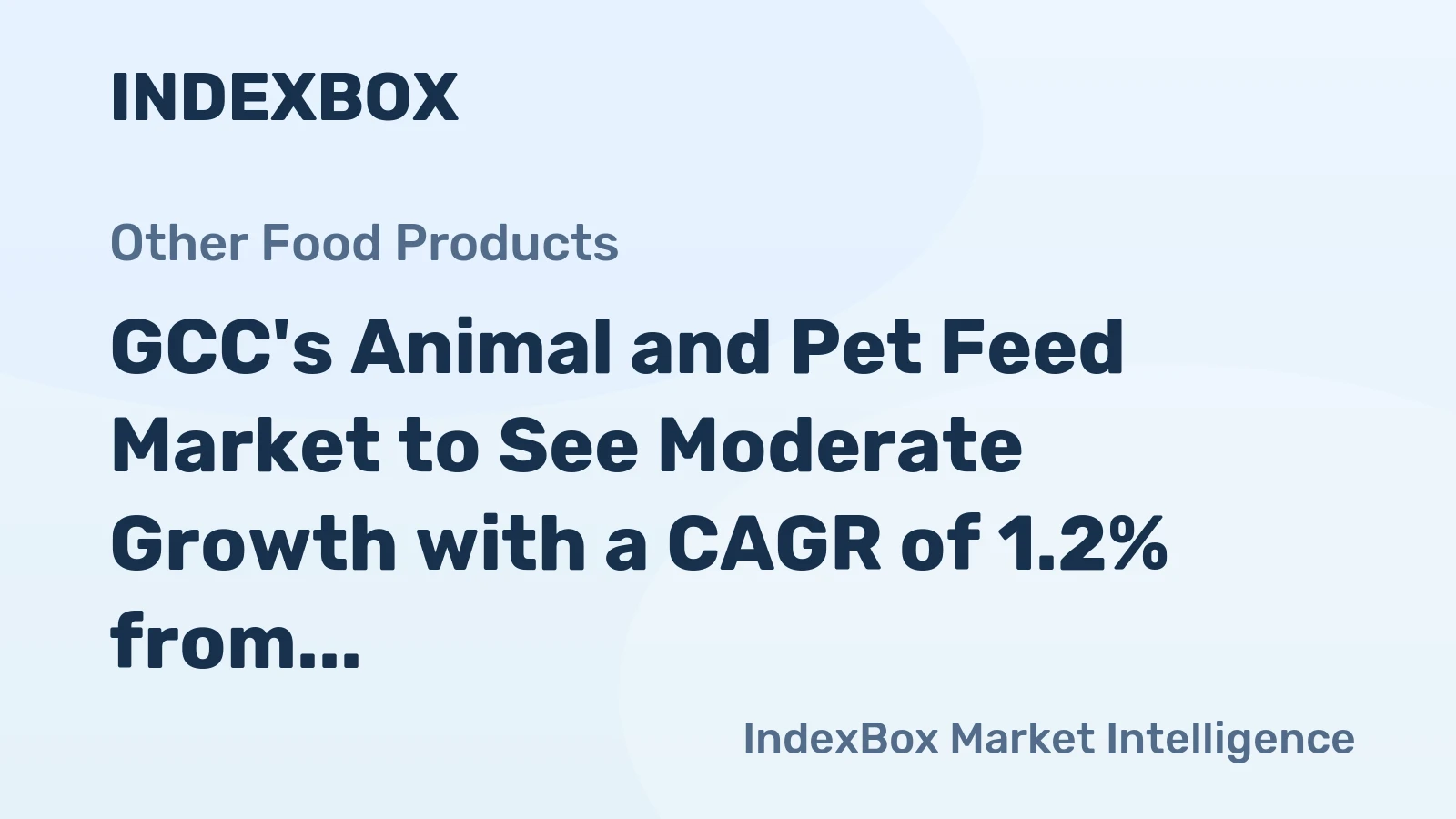 GCC's Animal and Pet Feed Market to See Moderate Growth with a CAGR of 1.2% from 2024 to 2035