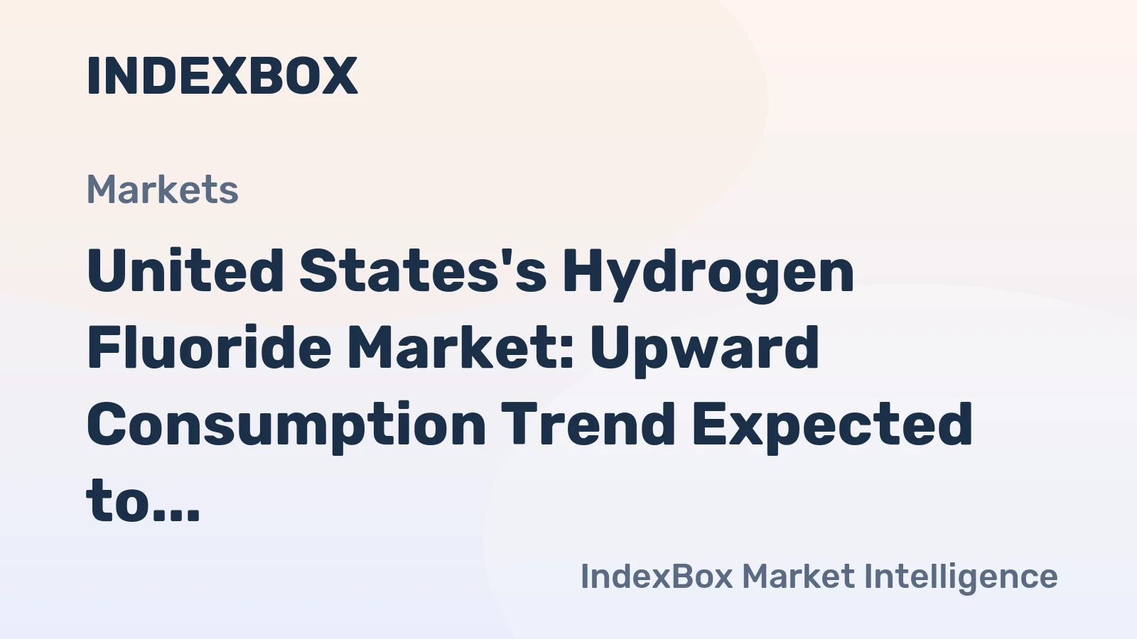 United States's Hydrogen Fluoride Market: Upward Consumption Trend Expected to Continue, Reaching 437K tons and $756M in Value by 2035