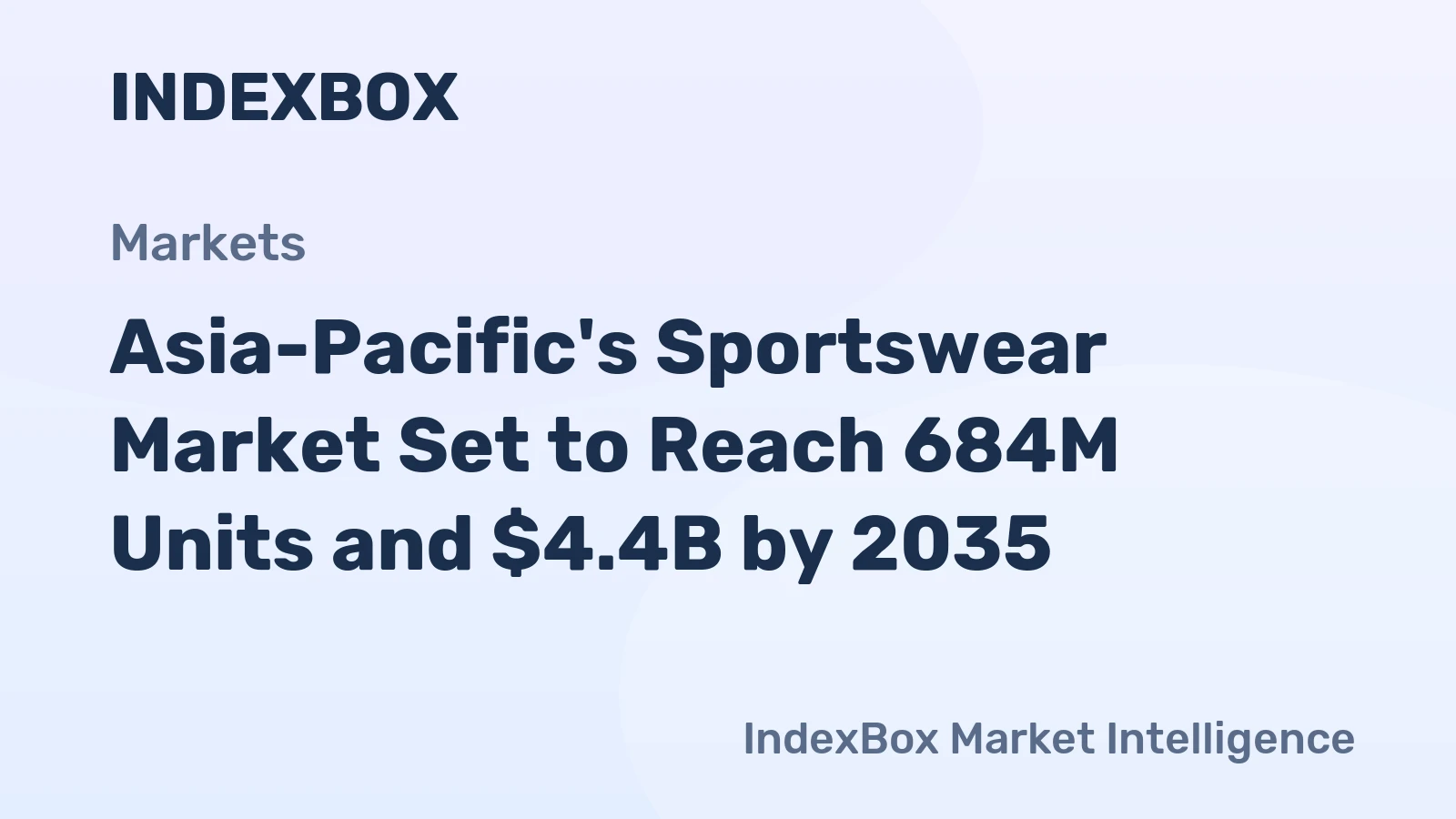 Asia-Pacific's Sportswear Market Set to Reach 684M Units and $4.4B by 2035