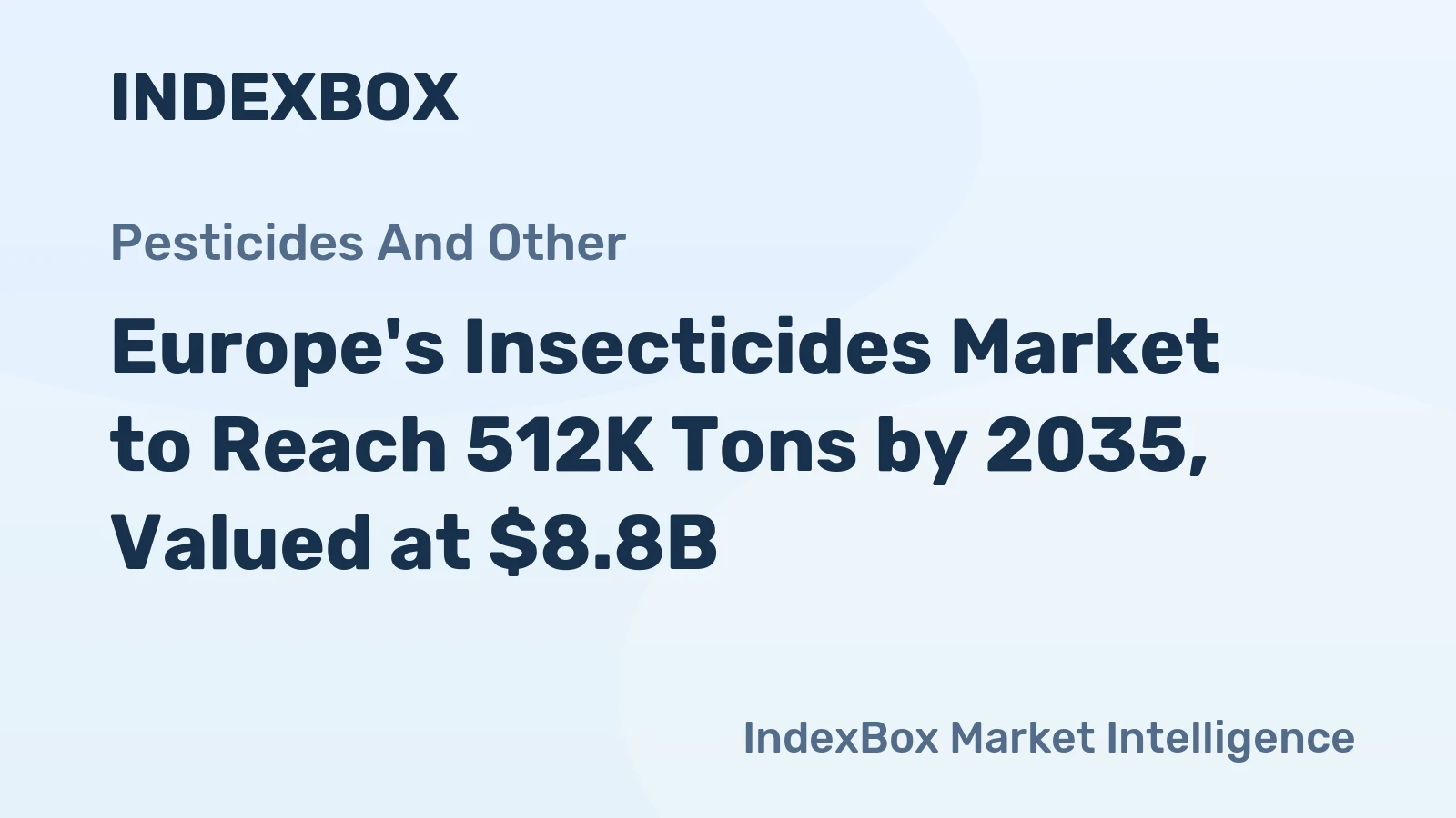 Europe's Insecticides Market to Reach 512K Tons by 2035, Valued at $8.8B