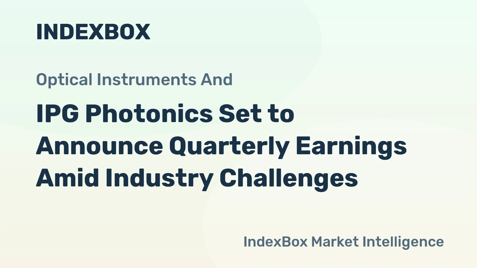 IPG Photonics Set to Announce Quarterly Earnings Amid Industry Challenges