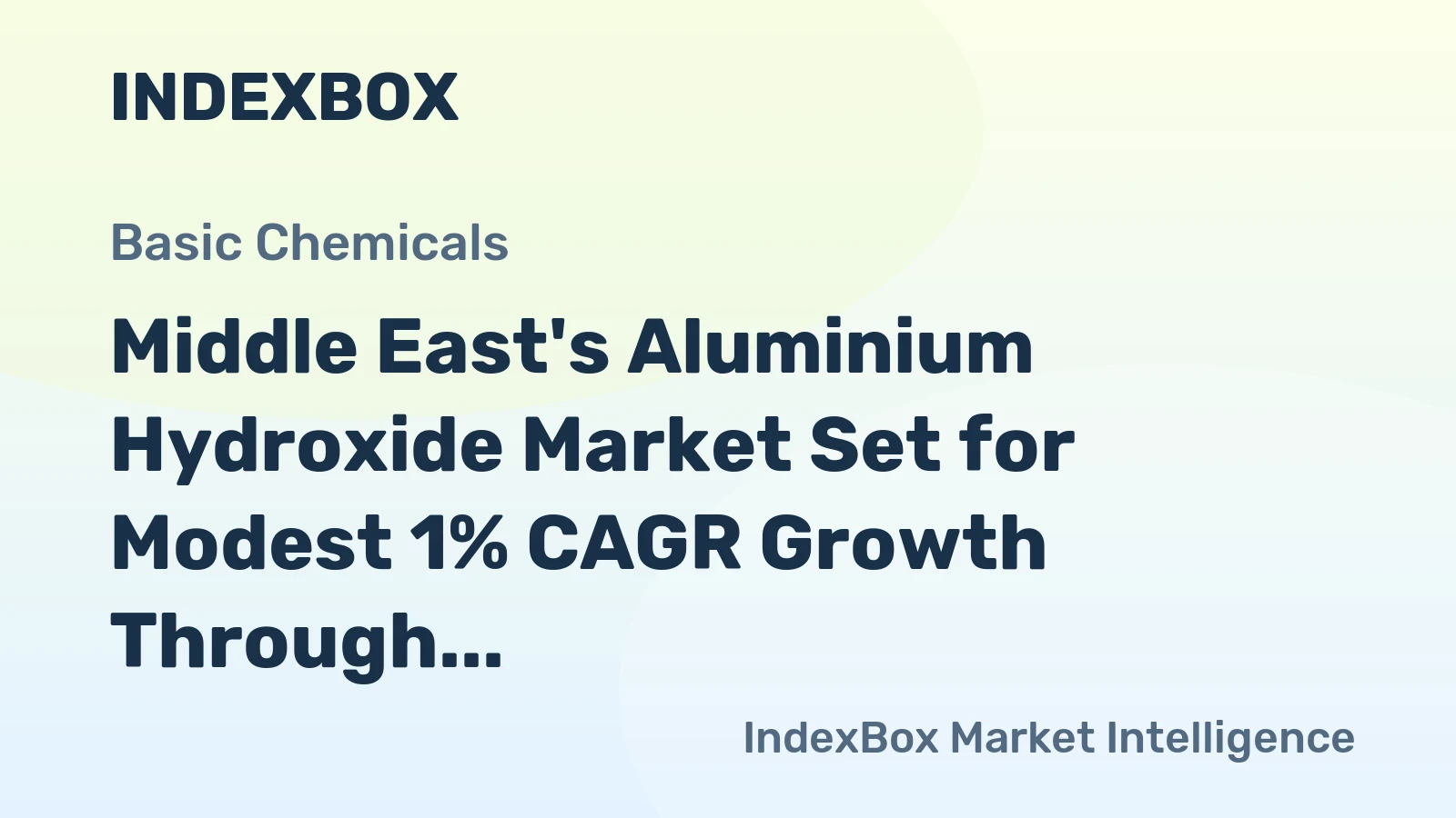 Middle East's Aluminium Hydroxide Market Set for Modest 1% CAGR Growth Through 2035