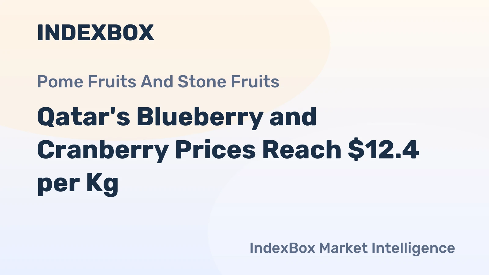 Qatar's Blueberry and Cranberry Prices Reach $12.4 per Kg