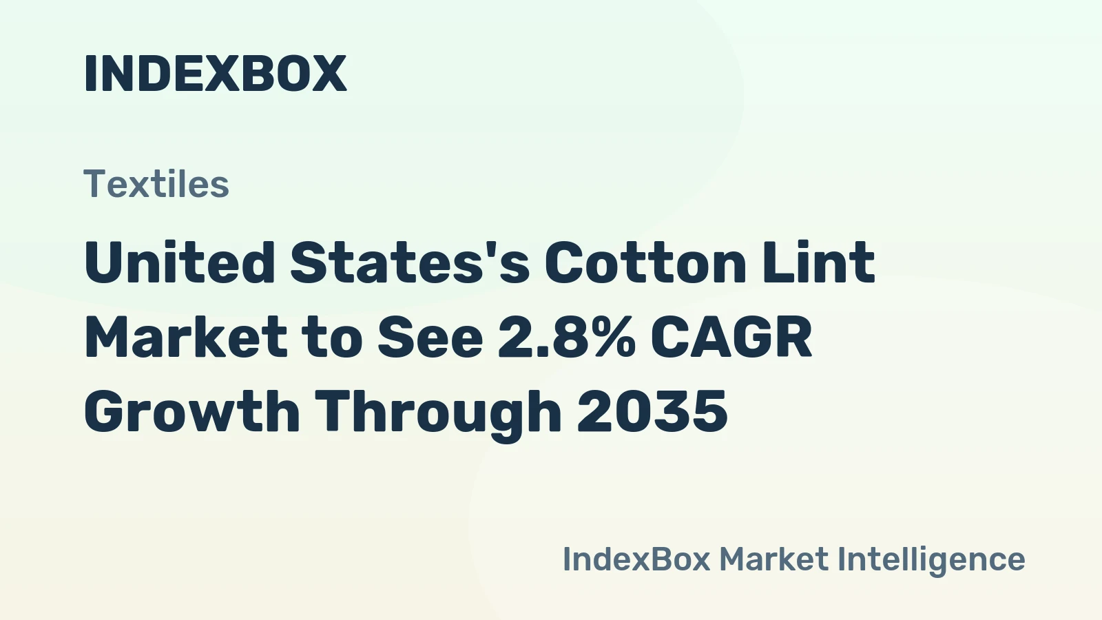 United States's Cotton Lint Market to See 2.8% CAGR Growth Through 2035