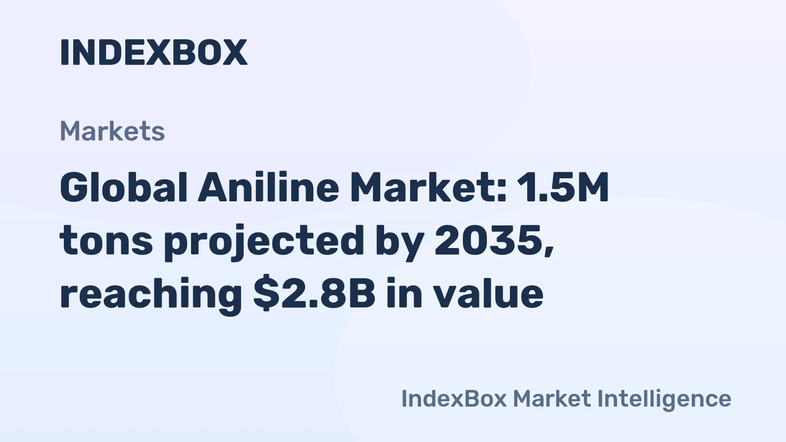 Global Aniline Market: 1.5M tons projected by 2035, reaching $2.8B in value