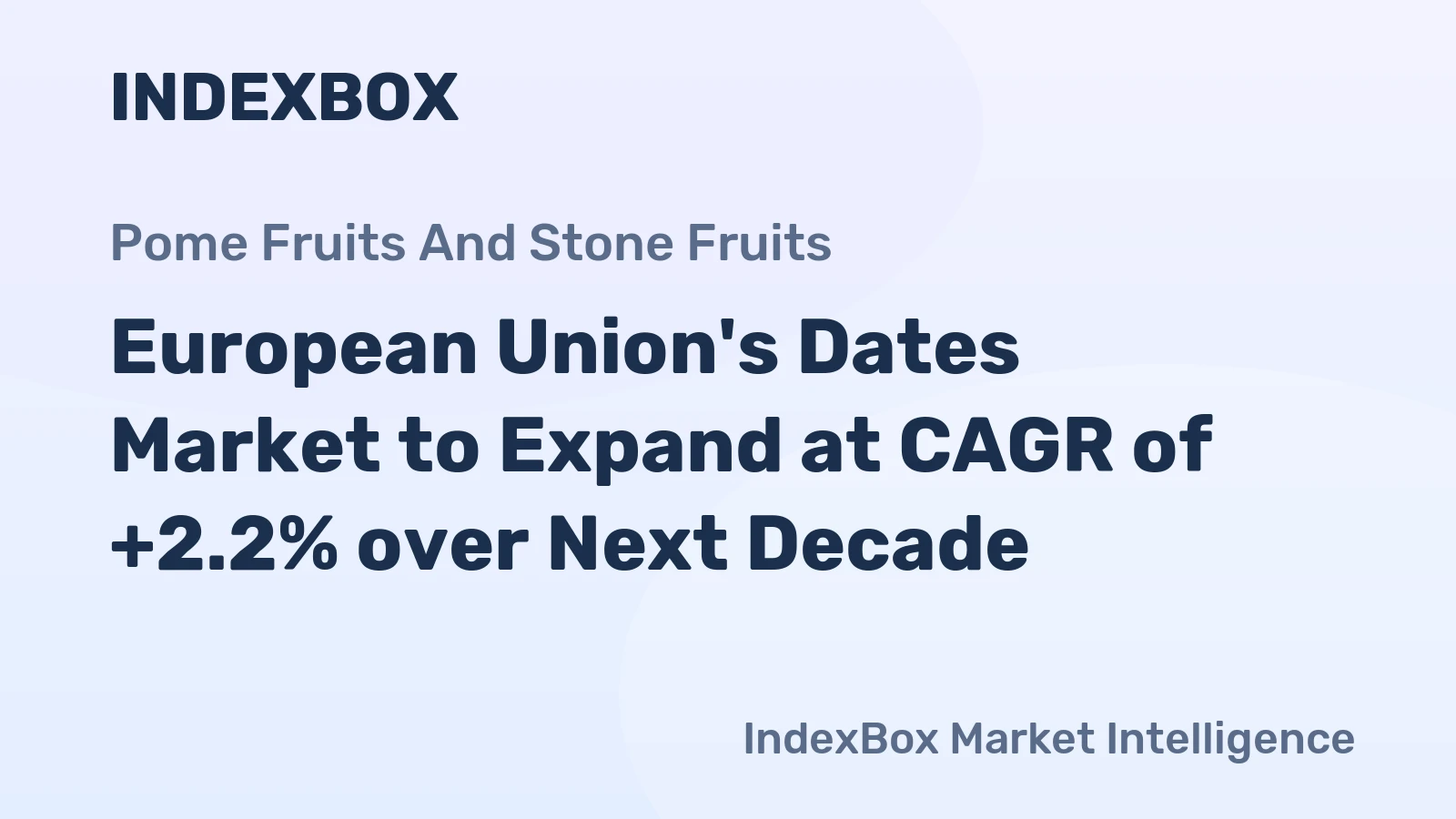 European Union's Dates Market to Expand at CAGR of +2.2% over Next Decade
