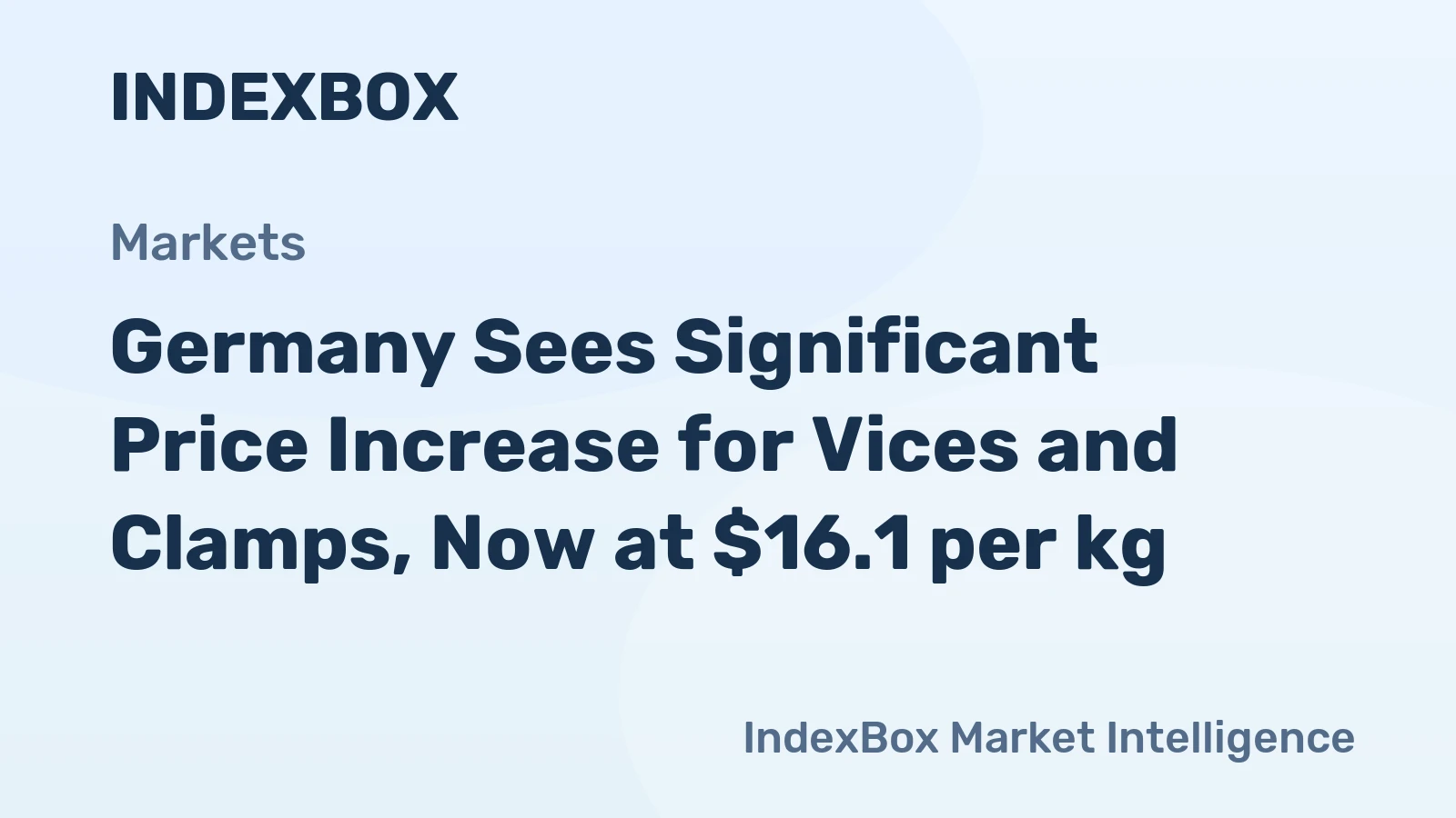 Germany Sees Significant Price Increase for Vices and Clamps, Now at $16.1 per kg