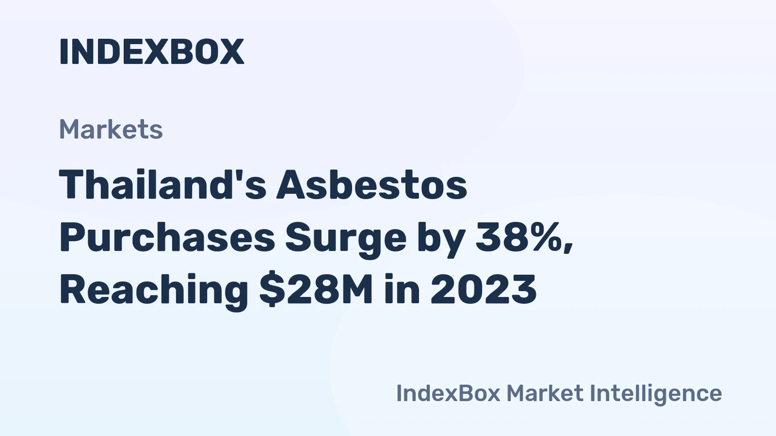 Thailand's Asbestos Purchases Surge by 38%, Reaching $28M in 2023