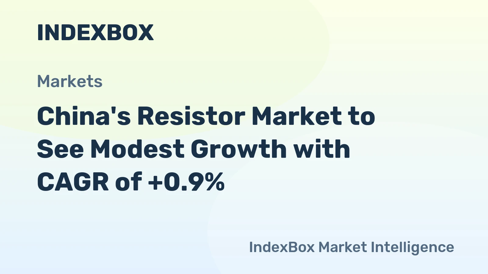 China's Resistor Market to See Modest Growth with CAGR of +0.9%