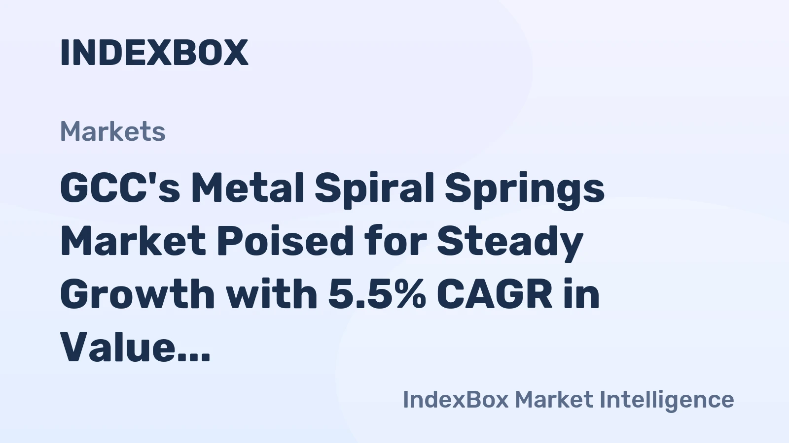 GCC's Metal Spiral Springs Market Poised for Steady Growth with 5.5% CAGR in Value