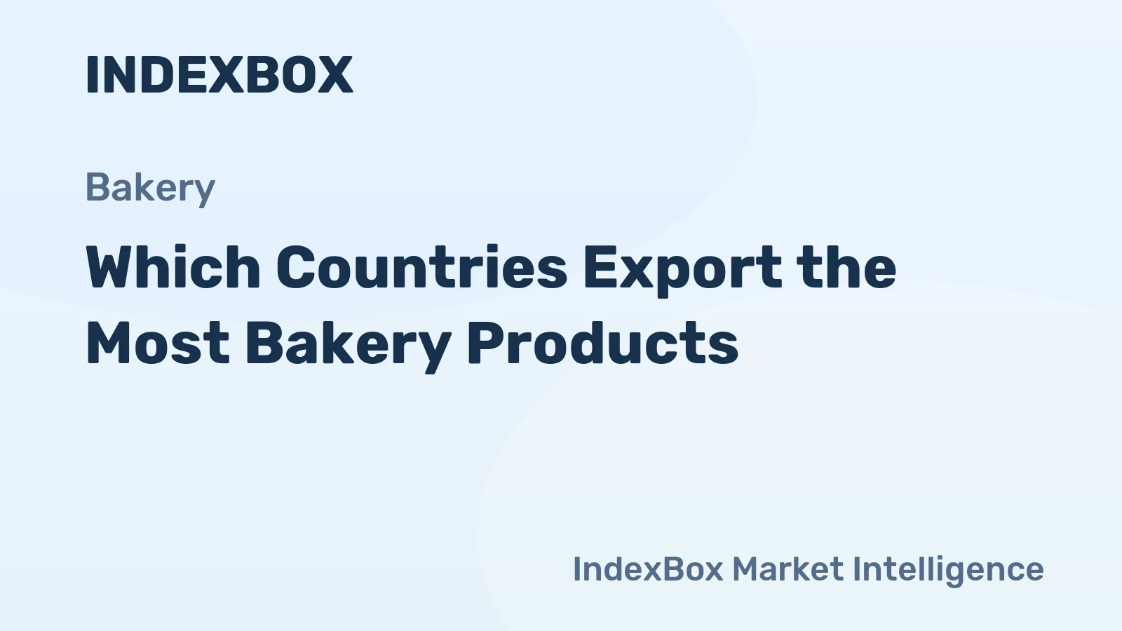 Which Countries Export the Most Bakery Products?
