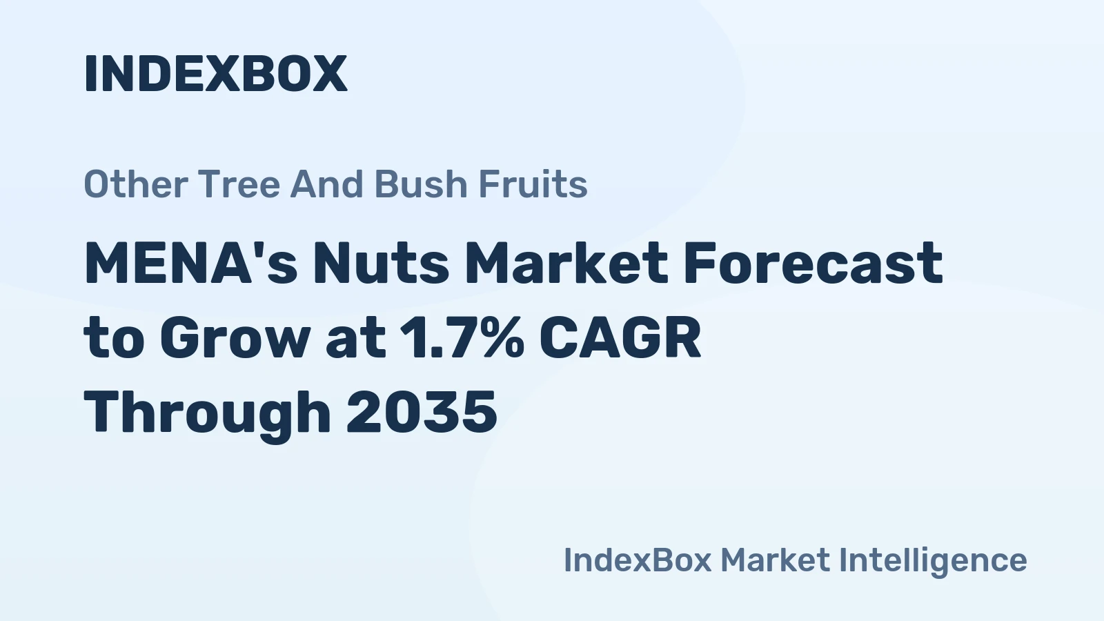 MENA's Nuts Market Forecast to Grow at 1.7% CAGR Through 2035