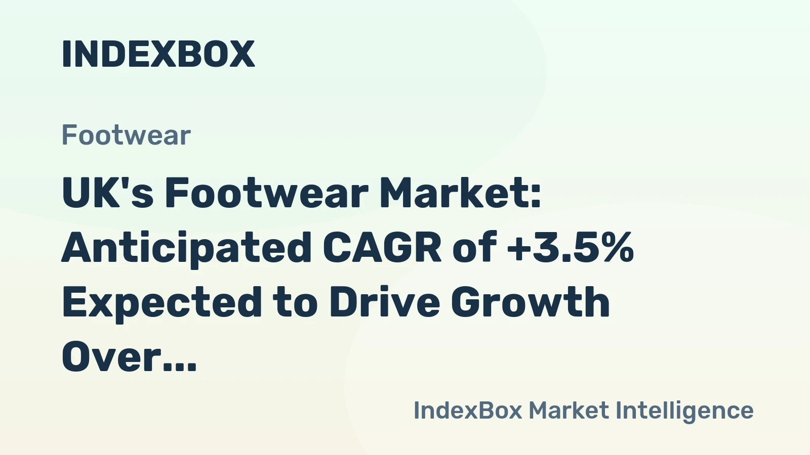 UK's Footwear Market: Anticipated CAGR of +3.5% Expected to Drive Growth Over Next Decade