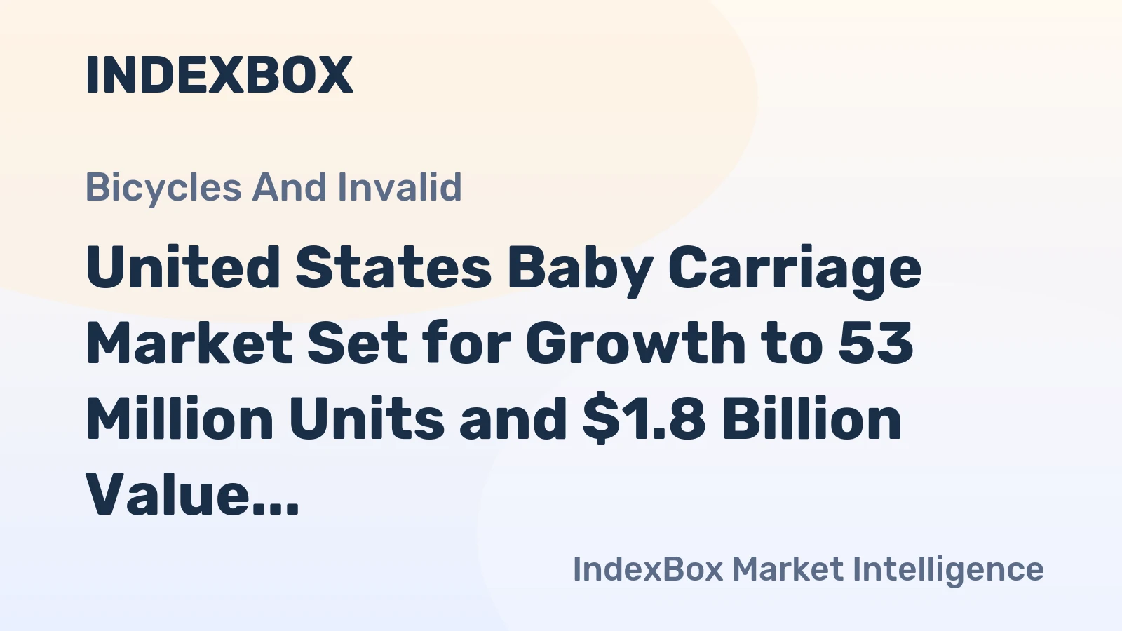 United States Baby Carriage Market Set for Growth to 53 Million Units and $1.8 Billion Value
