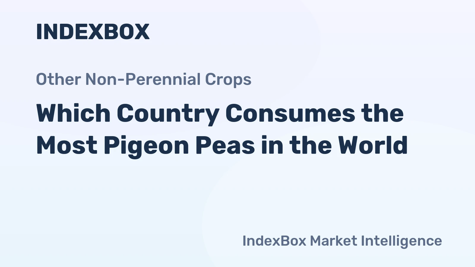 Which Country Consumes the Most Pigeon Peas in the World?