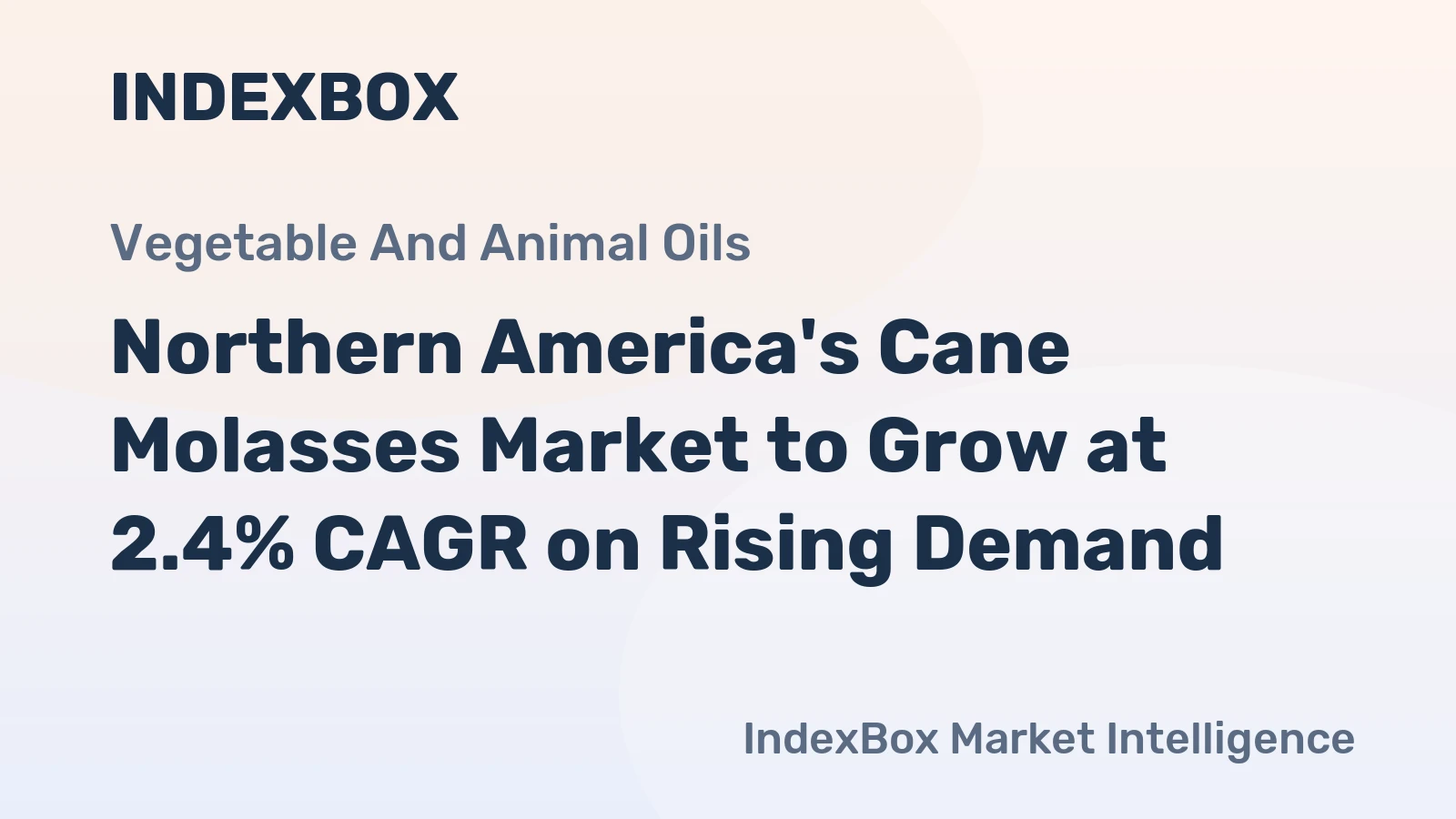 Northern America's Cane Molasses Market to Grow at 2.4% CAGR on Rising Demand