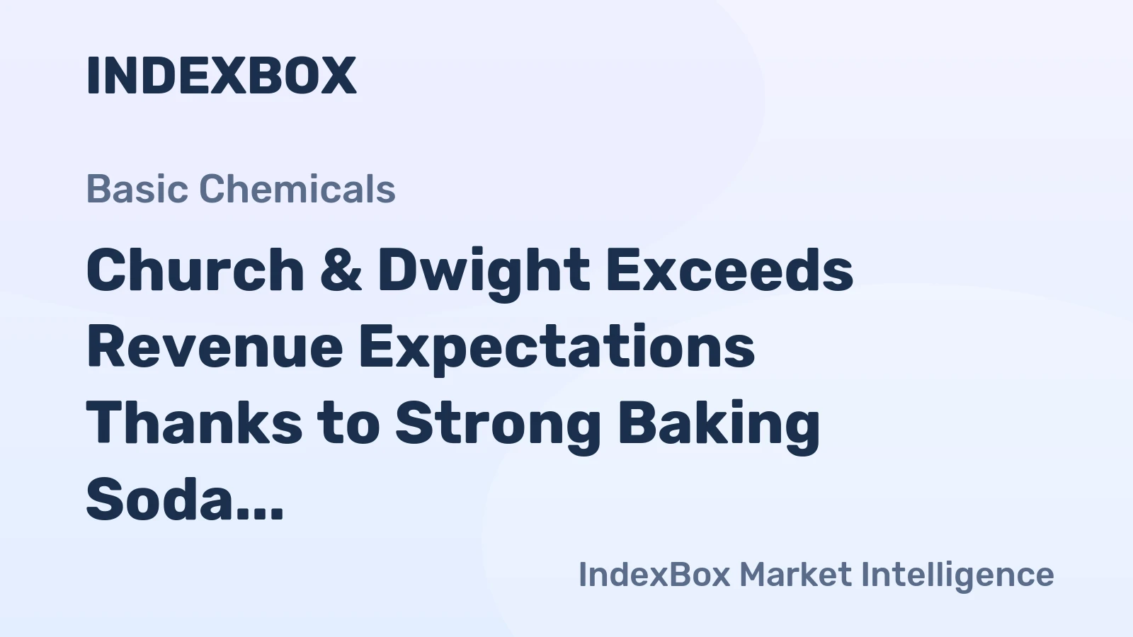 Church & Dwight Exceeds Revenue Expectations Thanks to Strong Baking Soda Market