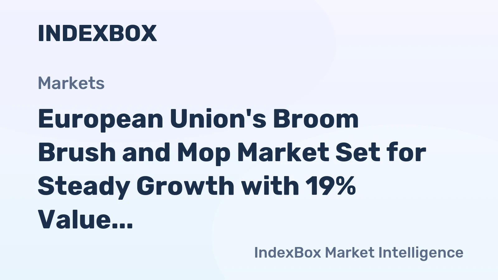European Union's Broom Brush and Mop Market Set for Steady Growth with 19% Value CAGR