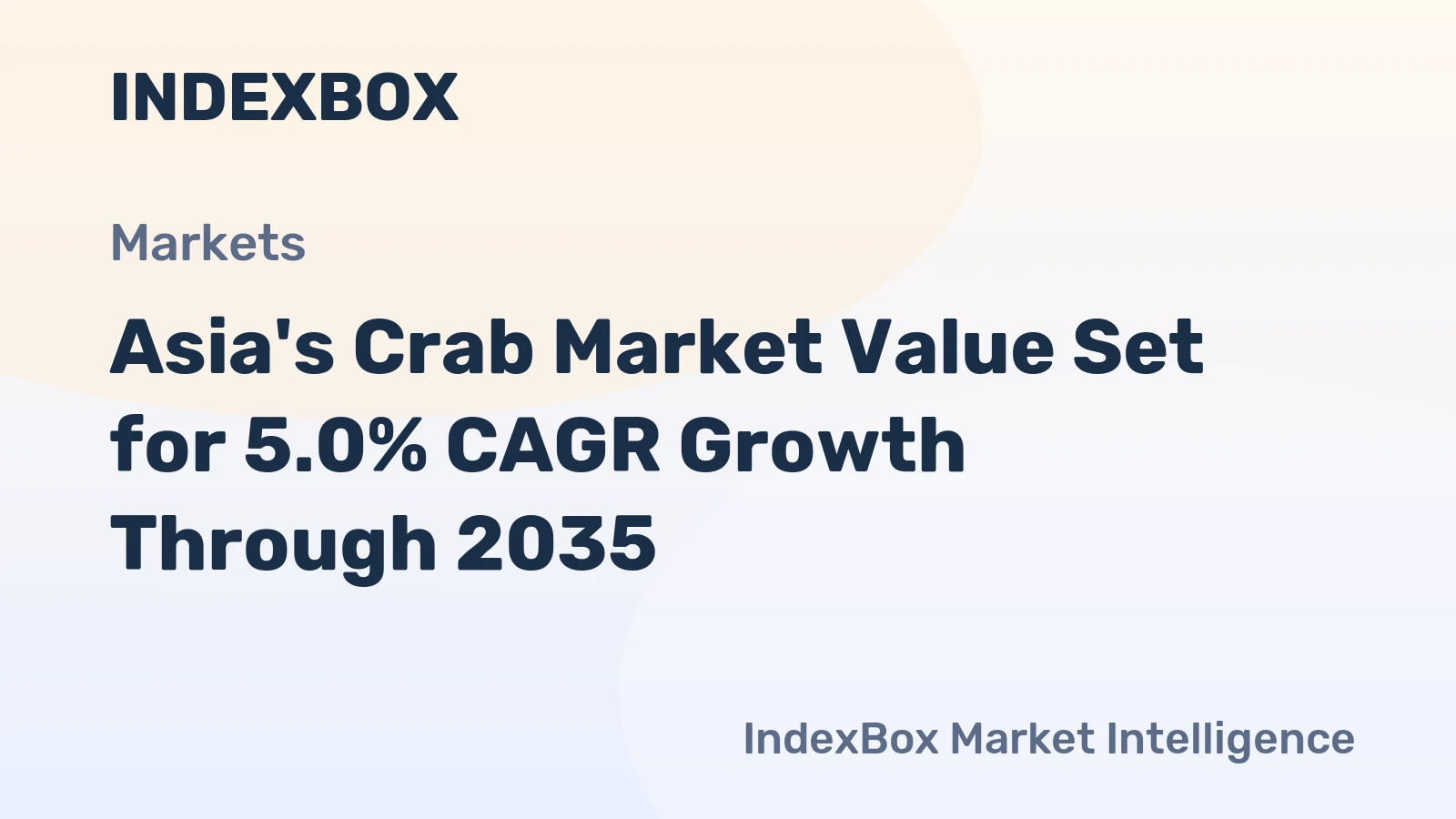 Asia's Crab Market Value Set for 5.0% CAGR Growth Through 2035