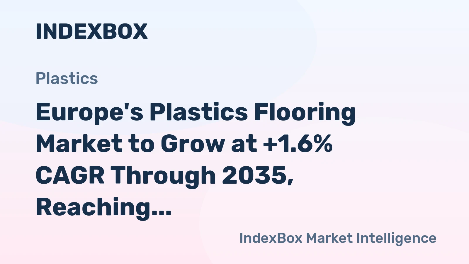 Europe's Plastics Flooring Market to Grow at +1.6% CAGR Through 2035, Reaching $7.3B Value