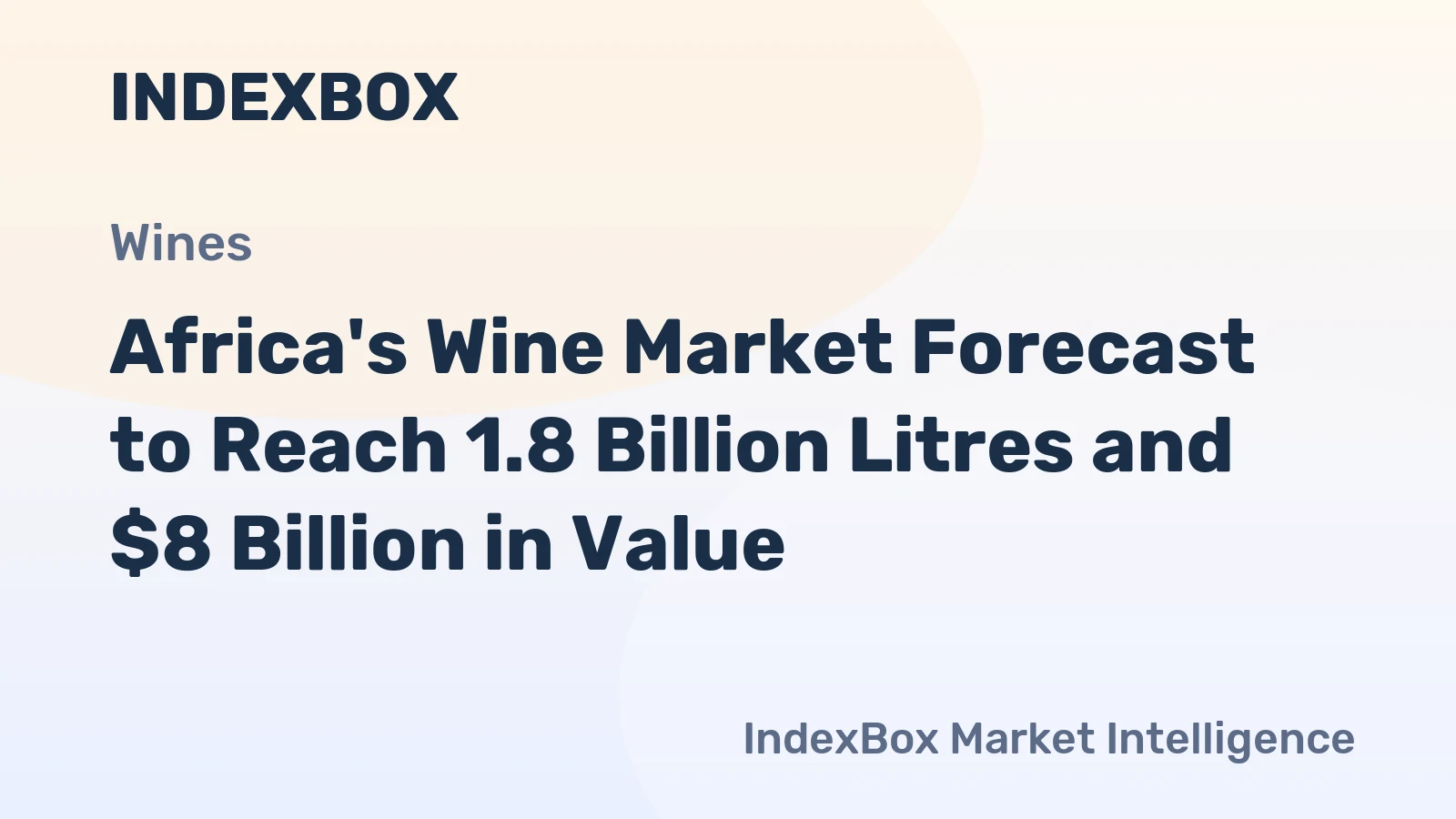 Africa's Wine Market Forecast to Reach 1.8 Billion Litres and $8 Billion in Value