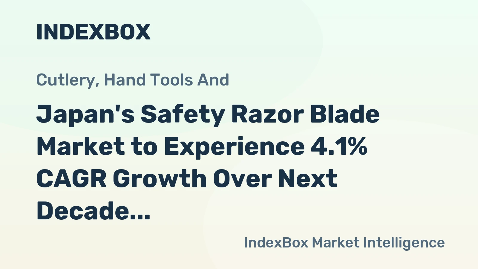 Japan's Safety Razor Blade Market to Experience 4.1% CAGR Growth Over Next Decade