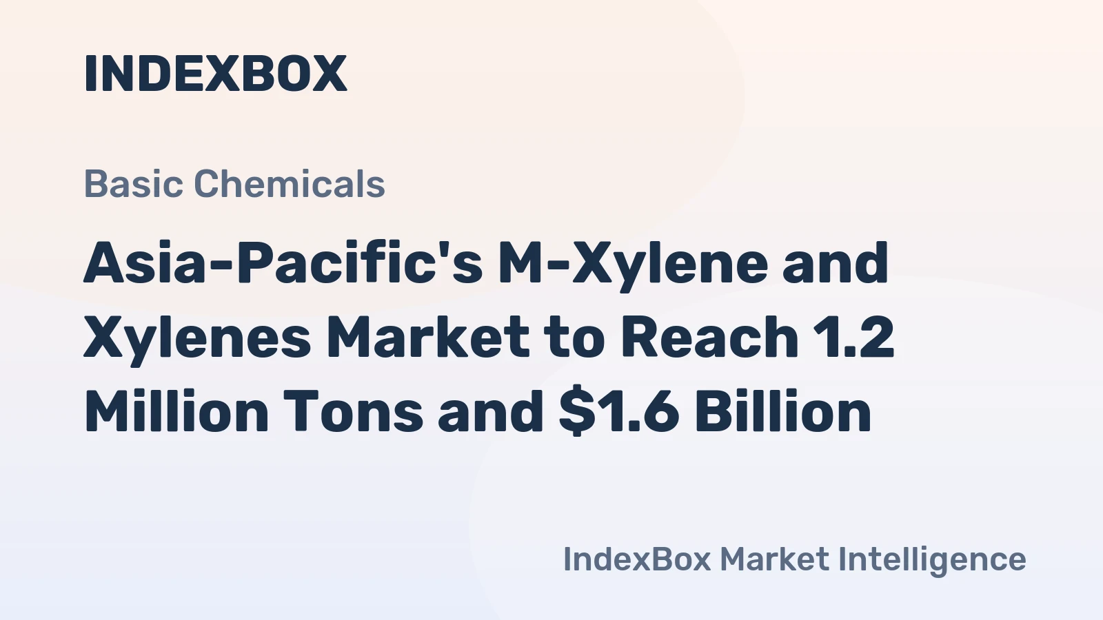 Asia-Pacific's M-Xylene and Xylenes Market to Reach 1.2 Million Tons and $1.6 Billion