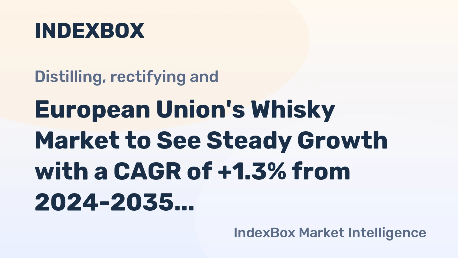 European Union's Whisky Market to See Steady Growth with a CAGR of +1.3% from 2024-2035