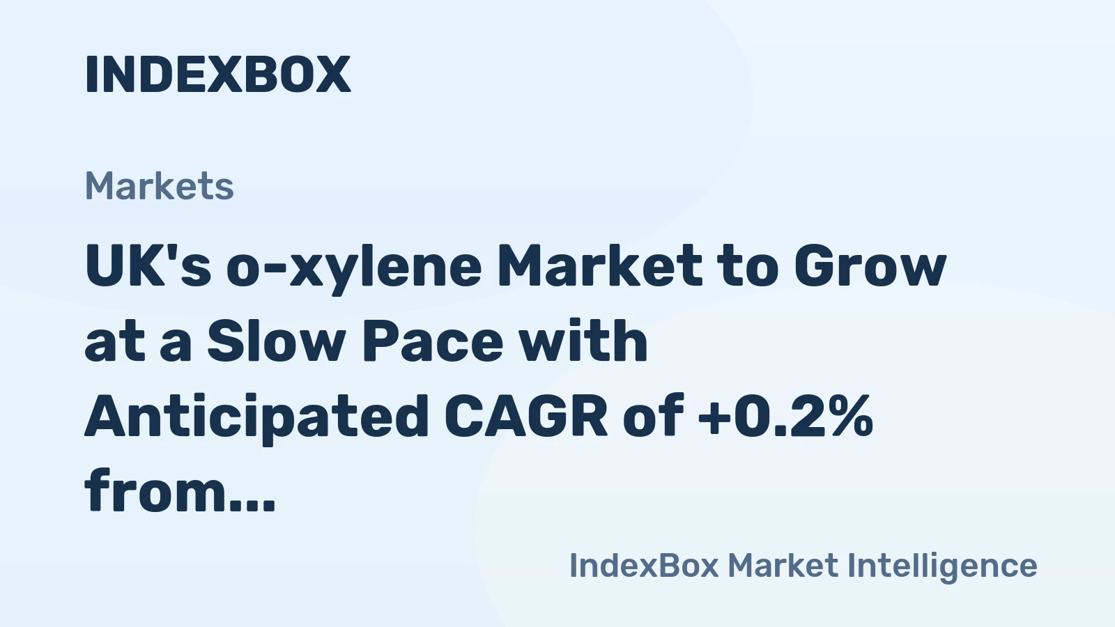 UK's o-xylene Market to Grow at a Slow Pace with Anticipated CAGR of +0.2% from 2024 to 2035