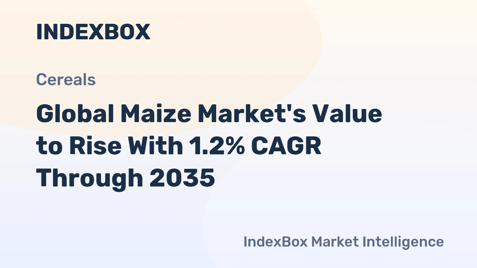 Global Maize Market's Value to Rise With 1.2% CAGR Through 2035