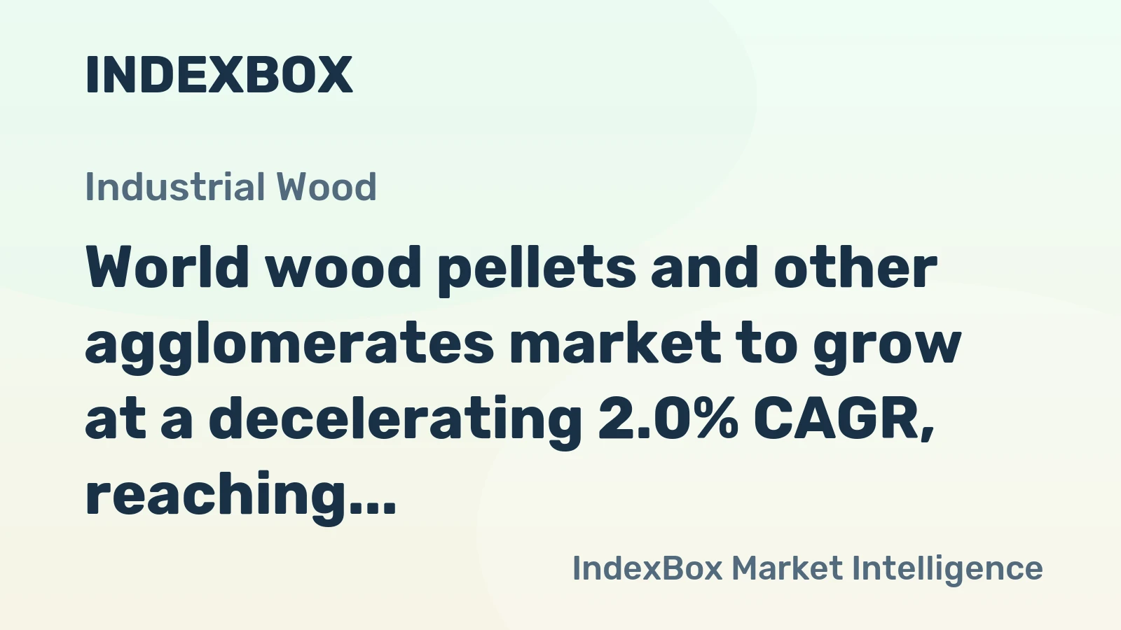 World wood pellets and other agglomerates market to grow at a decelerating 2.0% CAGR, reaching 68M tons by 2035.