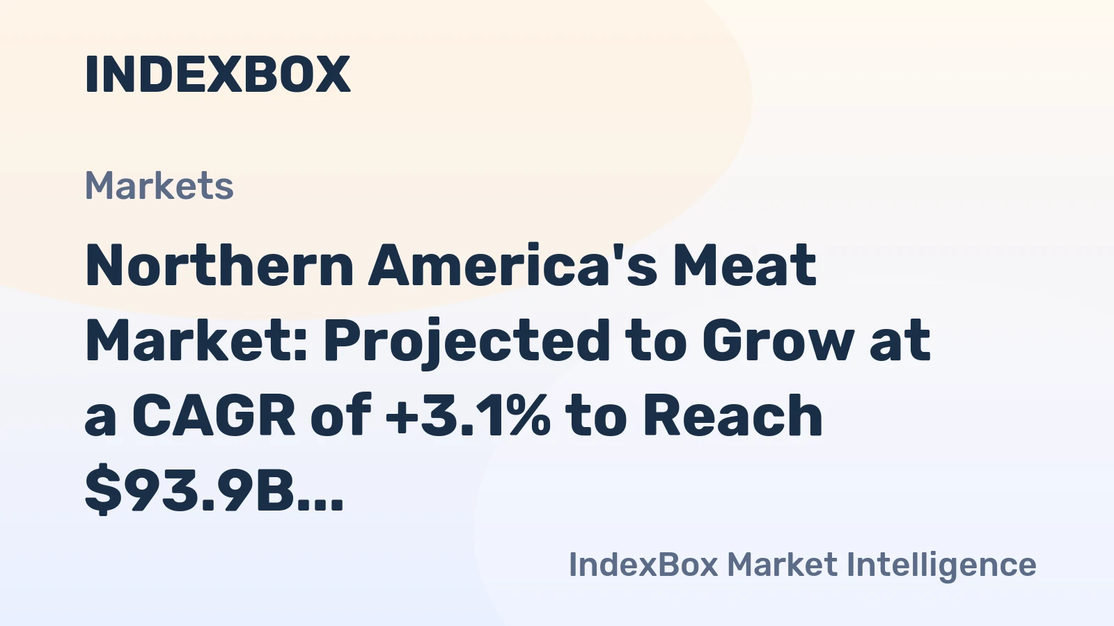 Northern America's Meat Market: Projected to Grow at a CAGR of +3.1% to Reach $93.9B by 2035