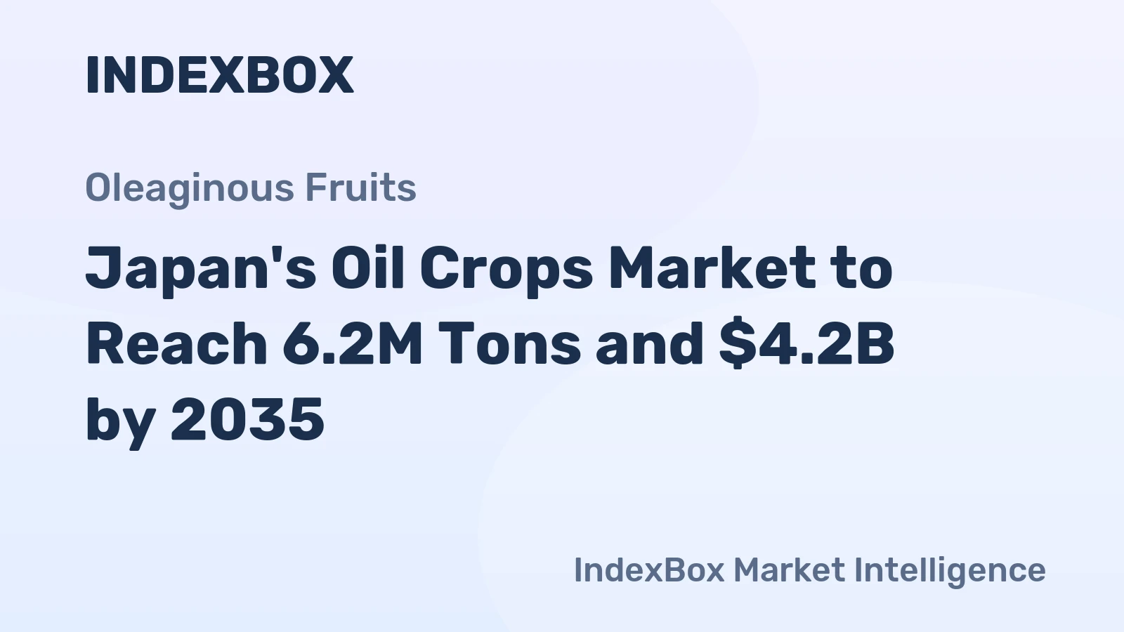 Japan's Oil Crops Market to Reach 6.2M Tons and $4.2B by 2035