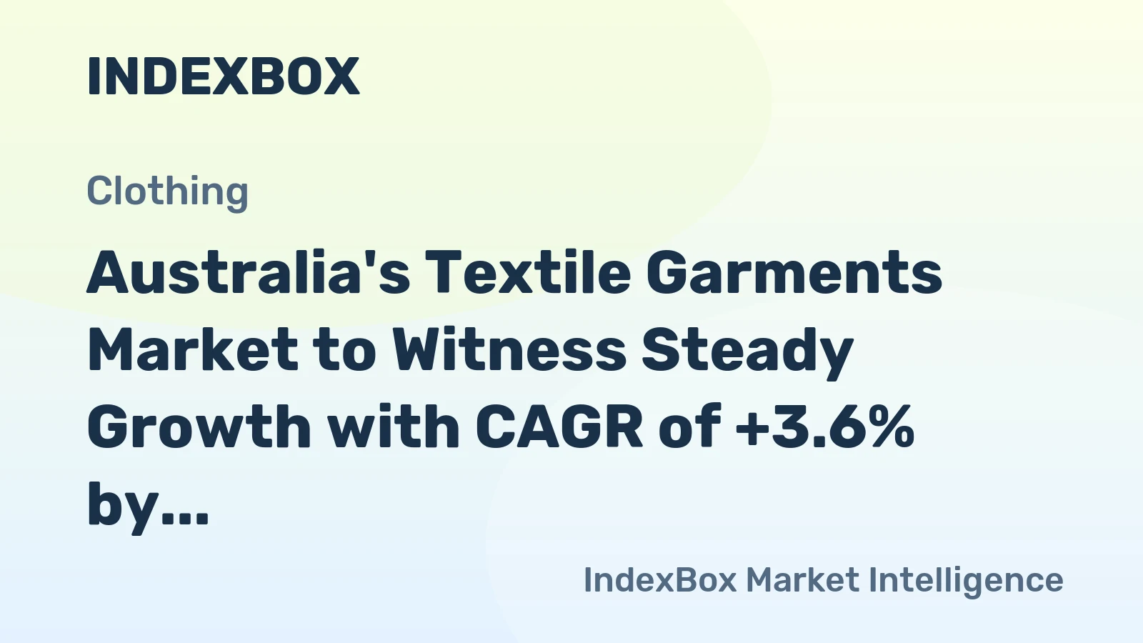 Australia's Textile Garments Market to Witness Steady Growth with CAGR of +3.6% by 2035