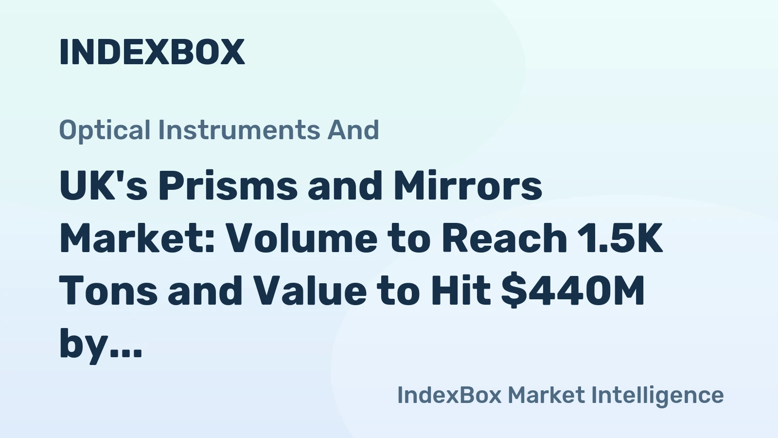 UK's Prisms and Mirrors Market: Volume to Reach 1.5K Tons and Value to Hit $440M by 2035