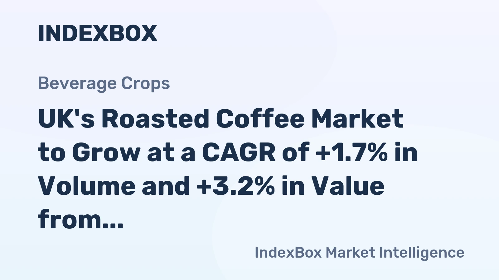 UK's Roasted Coffee Market to Grow at a CAGR of +1.7% in Volume and +3.2% in Value from 2024 to 2035
