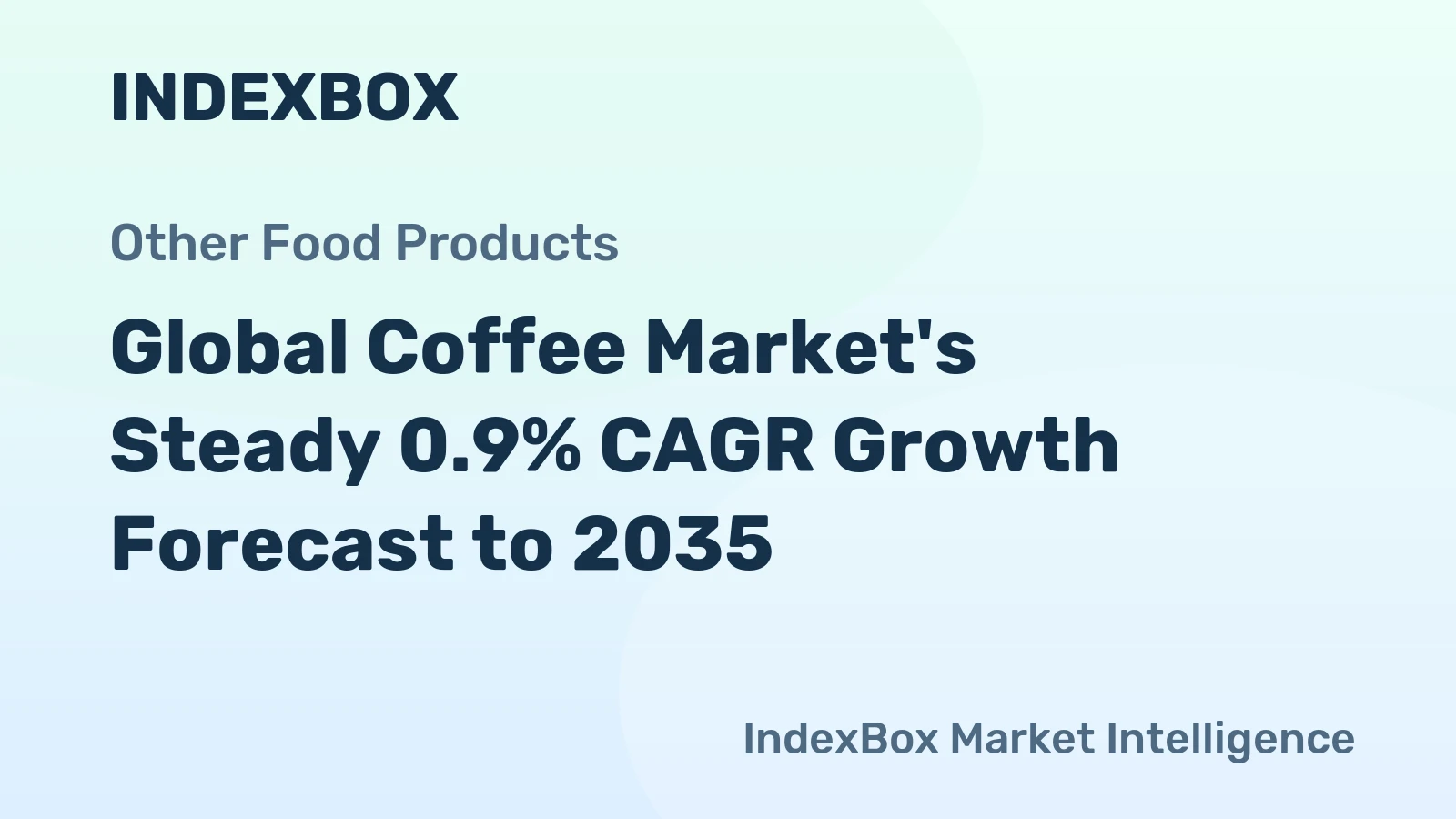 Global Coffee Market's Steady 0.9% CAGR Growth Forecast to 2035