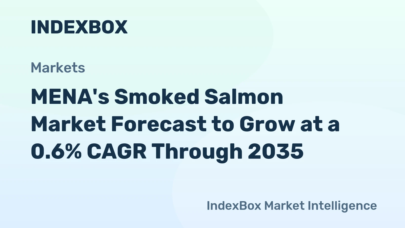 MENA's Smoked Salmon Market Forecast to Grow at a 0.6% CAGR Through 2035