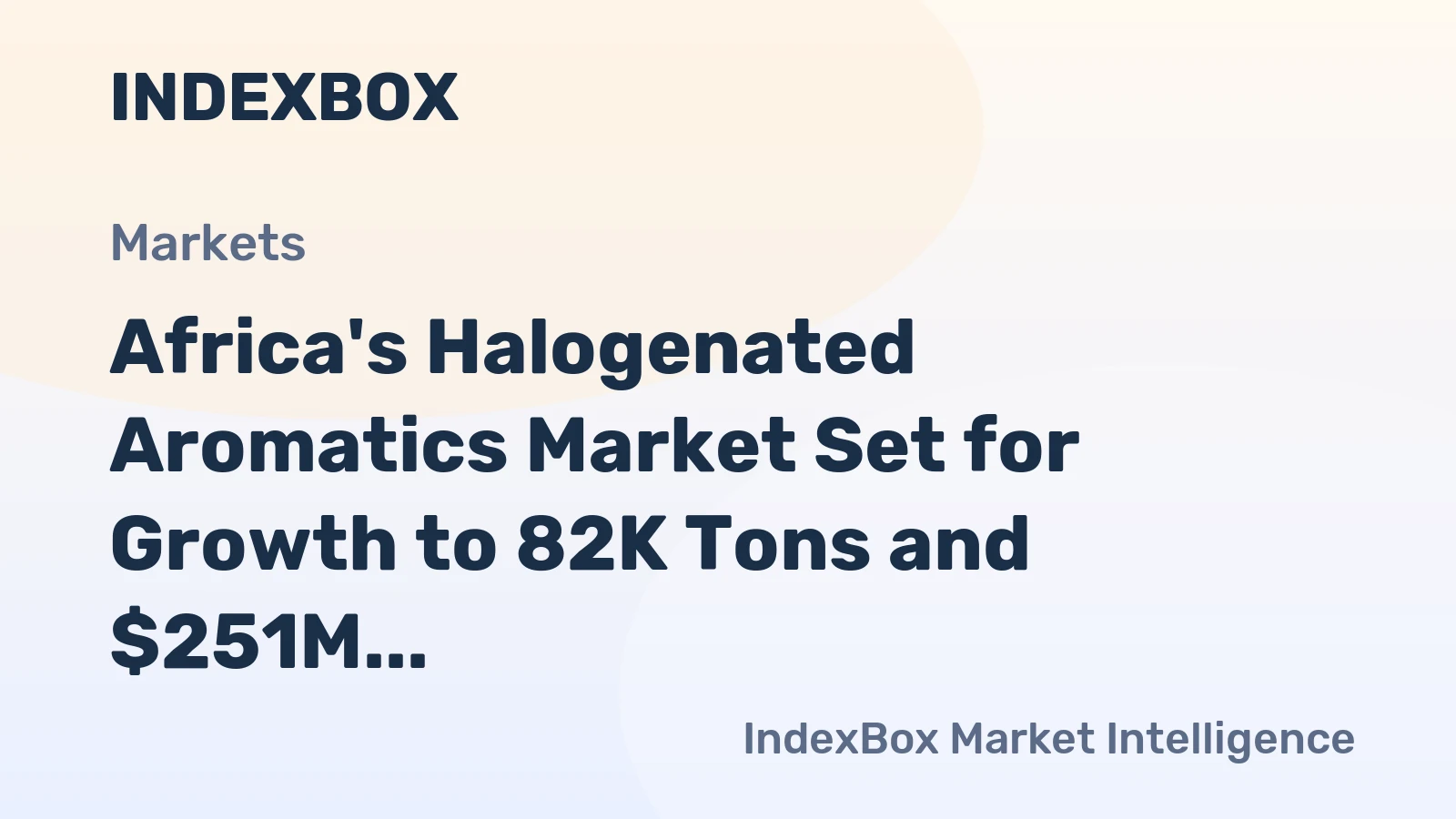 Africa's Halogenated Aromatics Market Set for Growth to 82K Tons and $251M by 2035