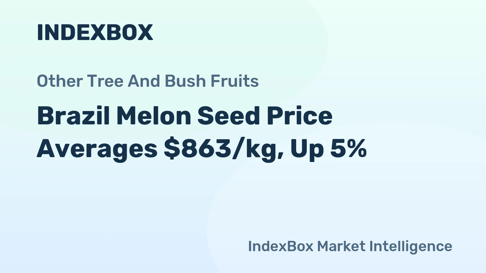 Brazil Melon Seed Price Averages $863/kg, Up 5%
