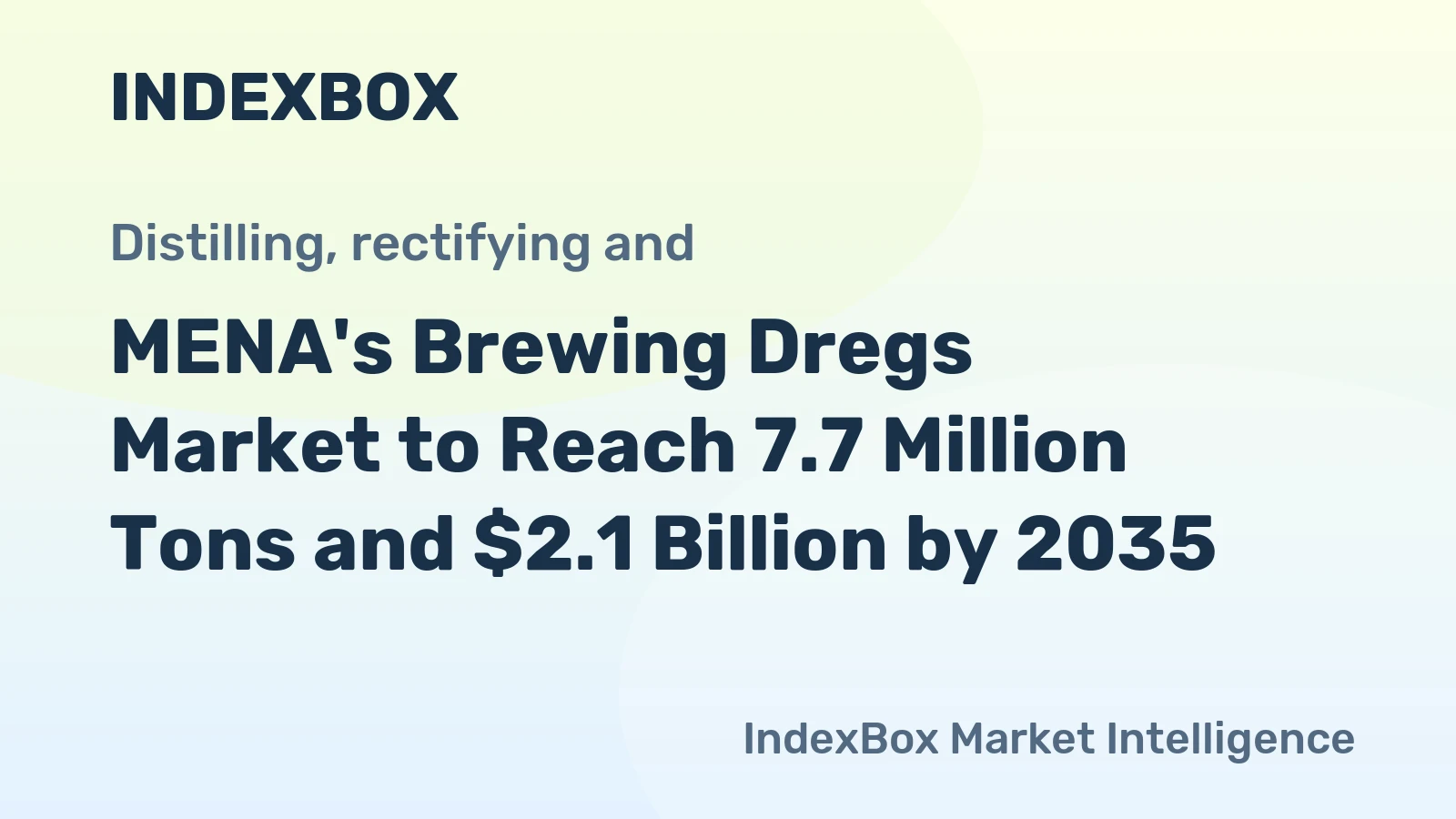 MENA's Brewing Dregs Market to Reach 7.7 Million Tons and $2.1 Billion by 2035