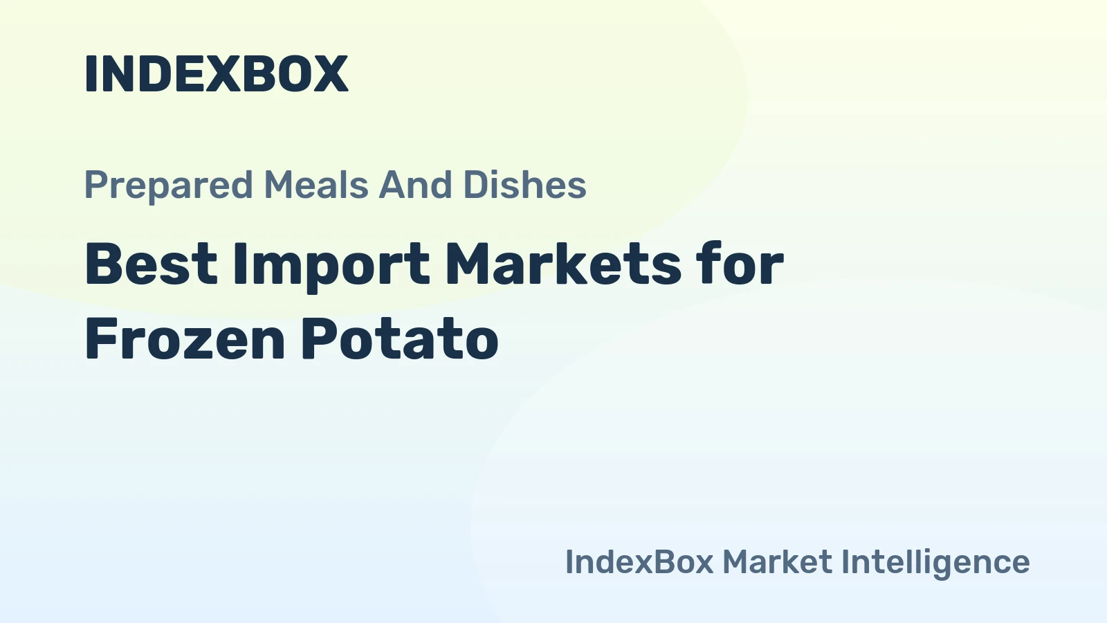 Best Import Markets for Frozen Potato