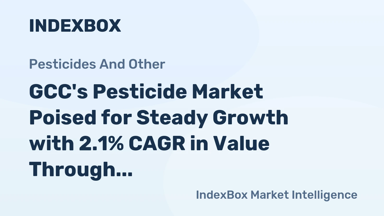 GCC's Pesticide Market Poised for Steady Growth with 2.1% CAGR in Value Through 2035