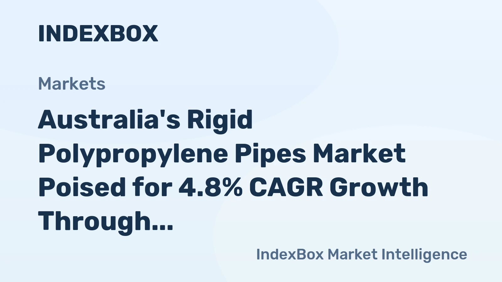 Australia's Rigid Polypropylene Pipes Market Poised for 4.8% CAGR Growth Through 2035